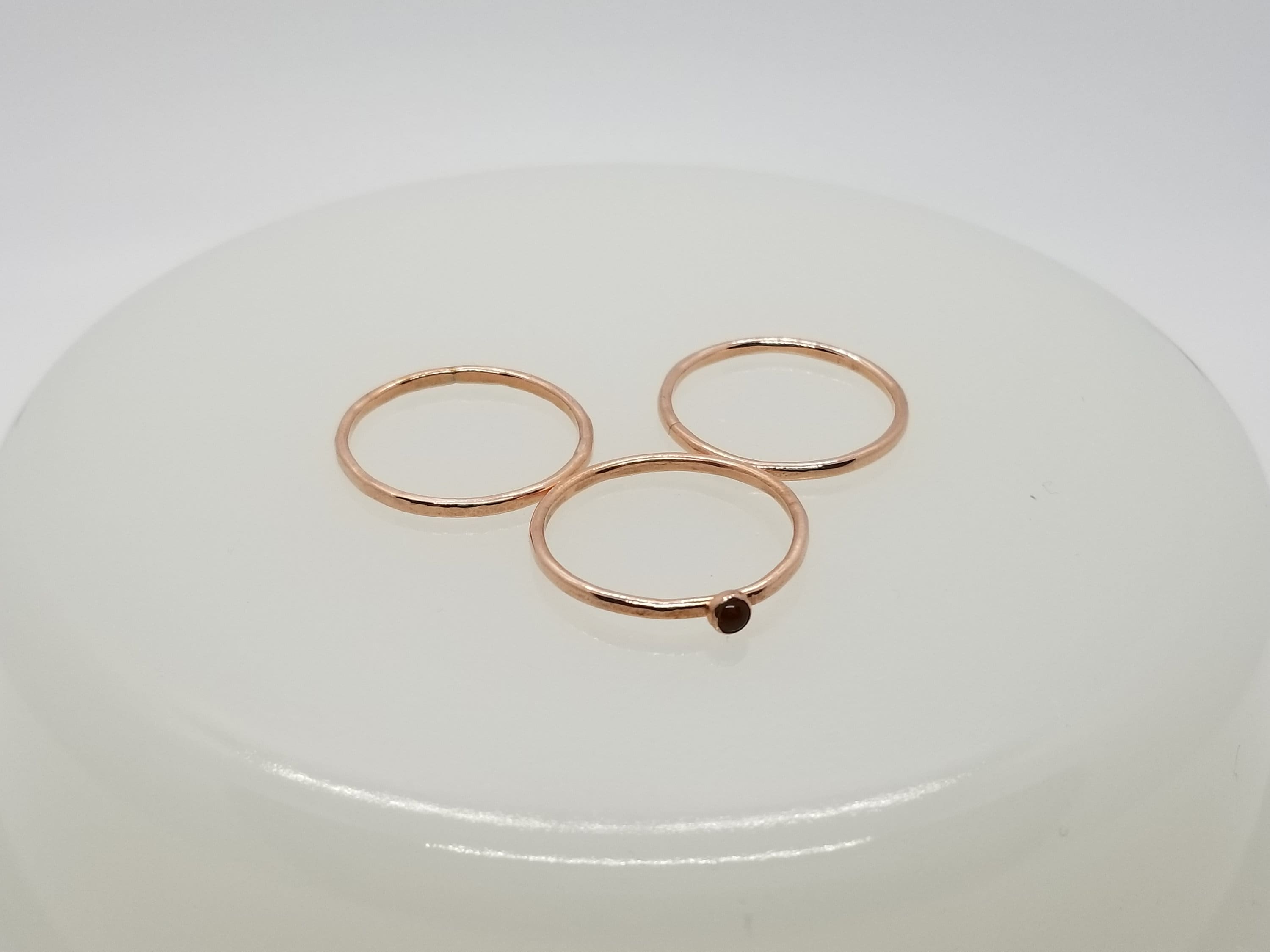 Handcrafted Pure Copper Stackable Size 11 Rings With Hammered - Etsy