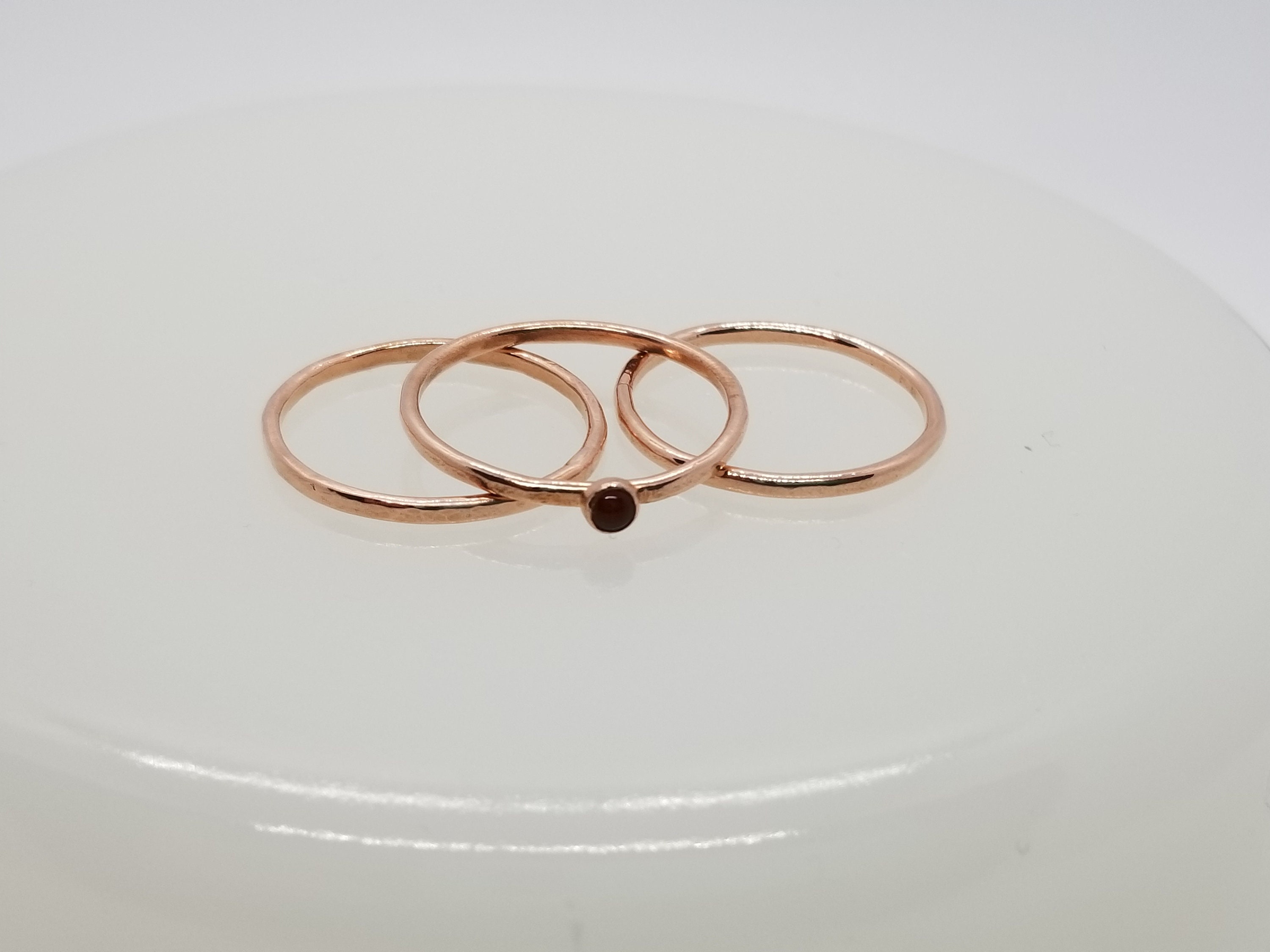 Handcrafted Pure Copper Stackable Size 11 Rings With Hammered - Etsy
