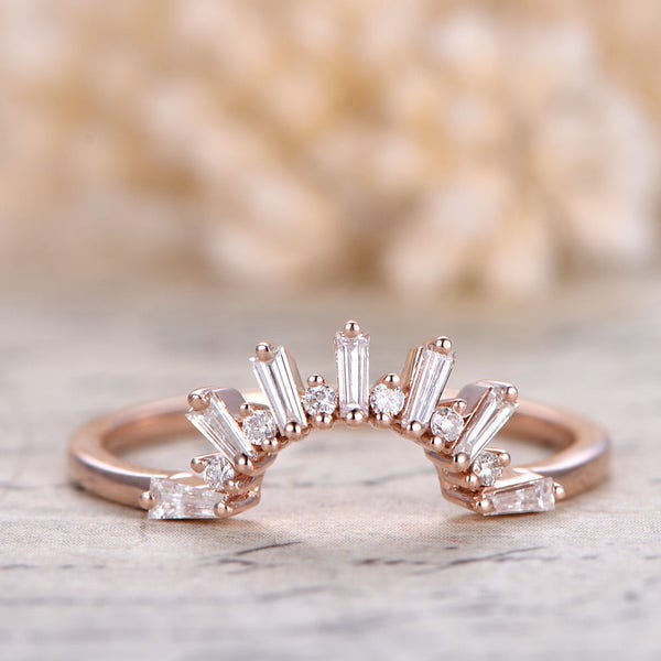Rose Gold Crown Ring - Etsy