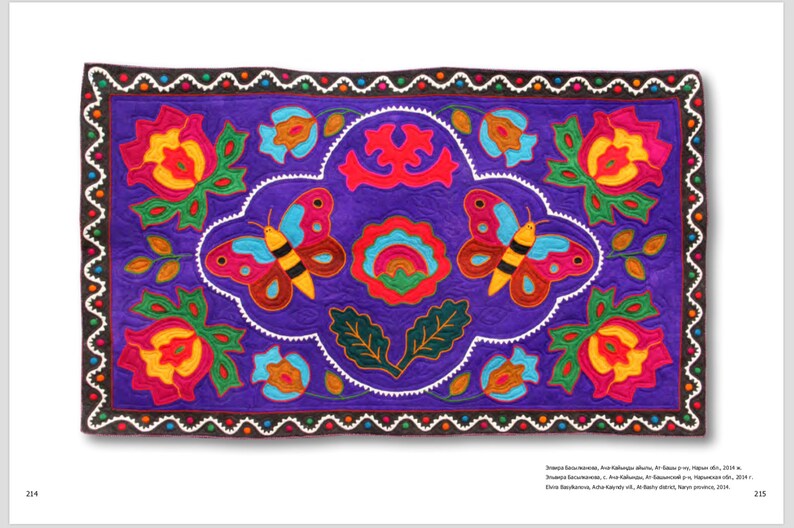 SHYRDAK Kyrgyz Felt Carpet Book / Gift Book on Felt Carpet / Kyrgyz ...