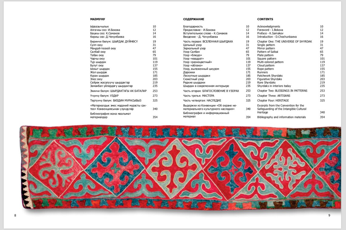 SHYRDAK Kyrgyz Felt Carpet Book / Gift Book on Felt Carpet / Kyrgyz ...