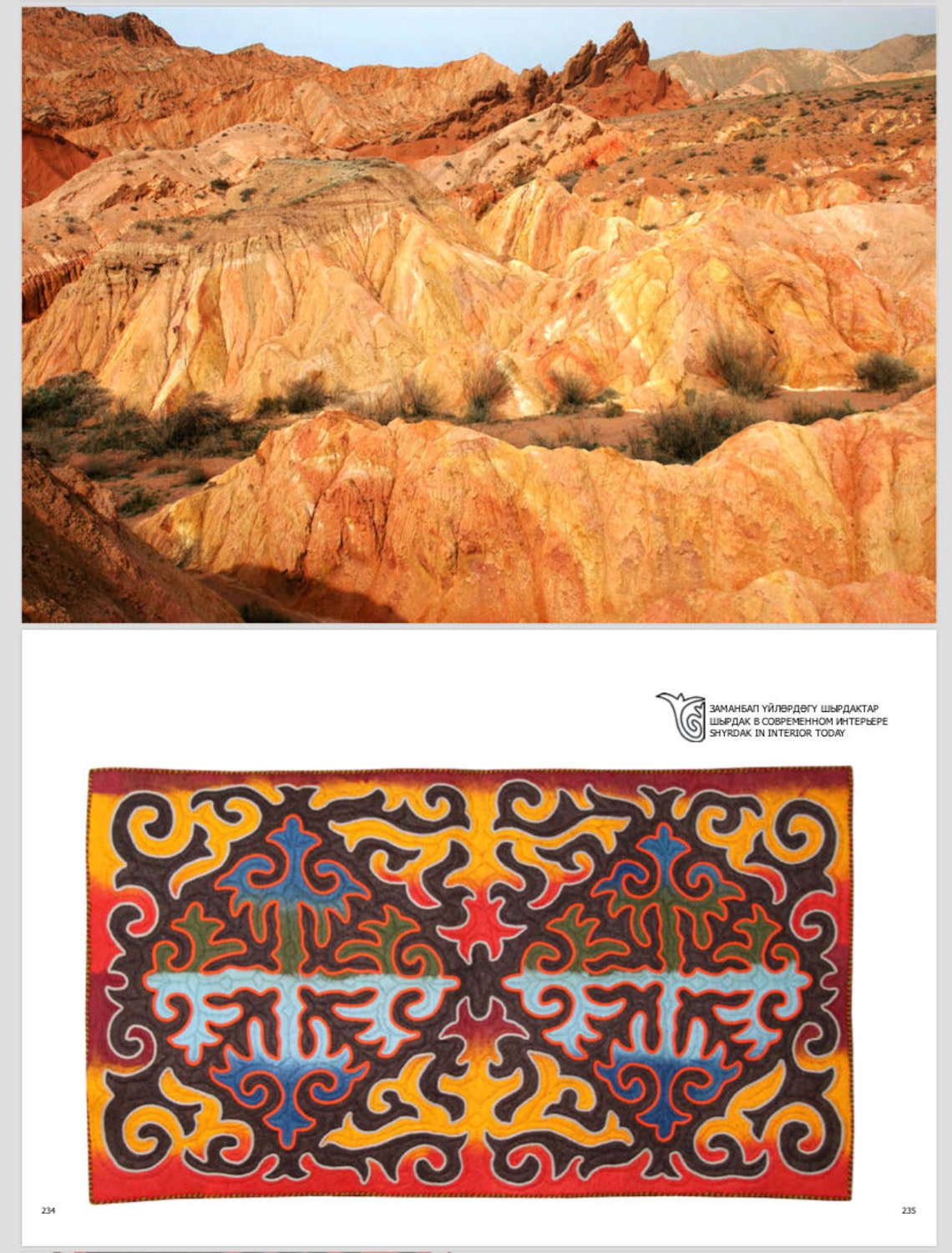 SHYRDAK Kyrgyz Felt Carpet Book / Gift Book on Felt Carpet / - Etsy