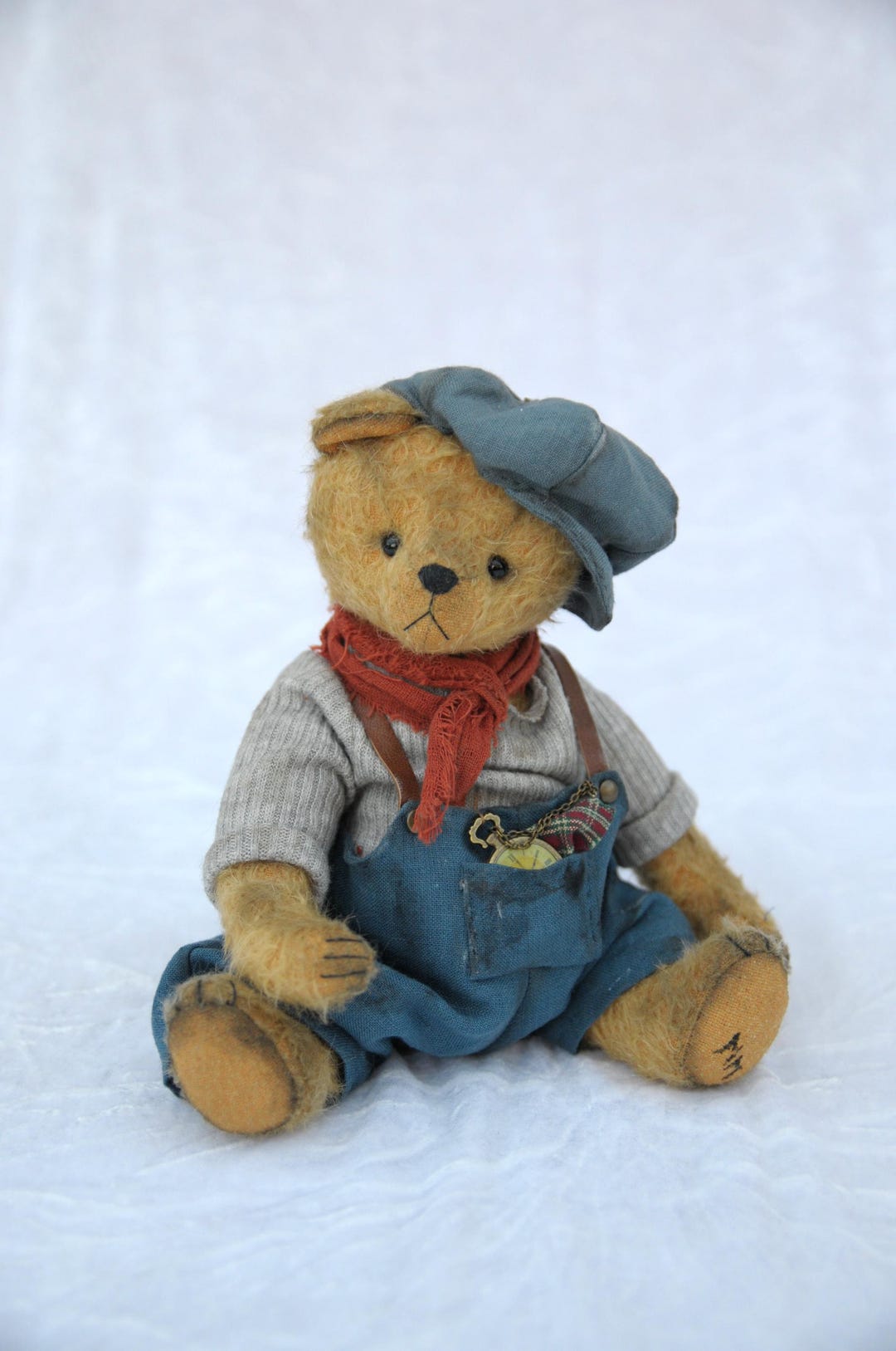 Plush Bear, Designer Bear Collection, Unique Handmade Piece, Vintage ...