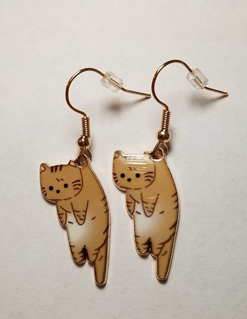 Cat Earrings - Etsy