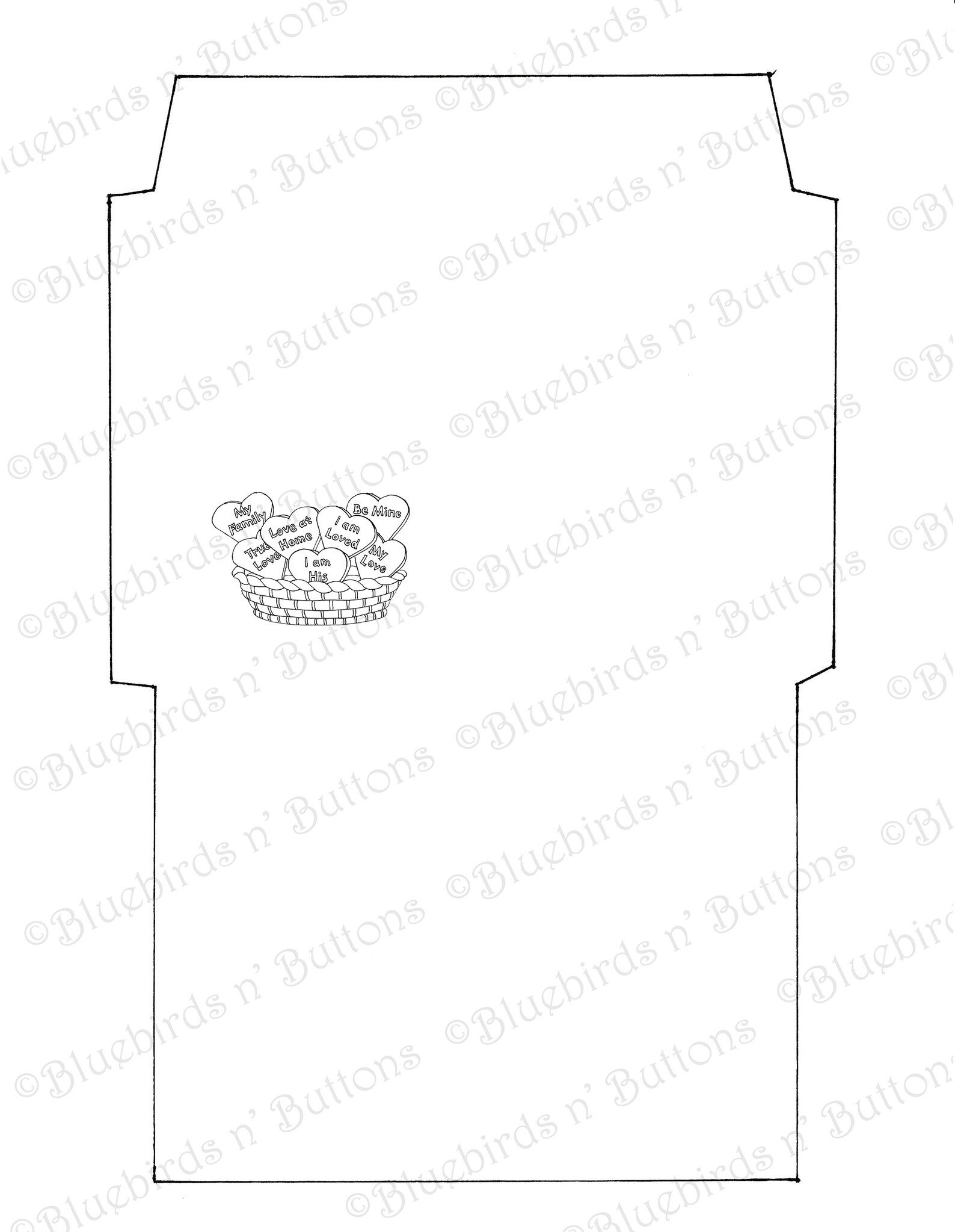 Printable Color Your Own Note Cards With Matching Envelope Template ...