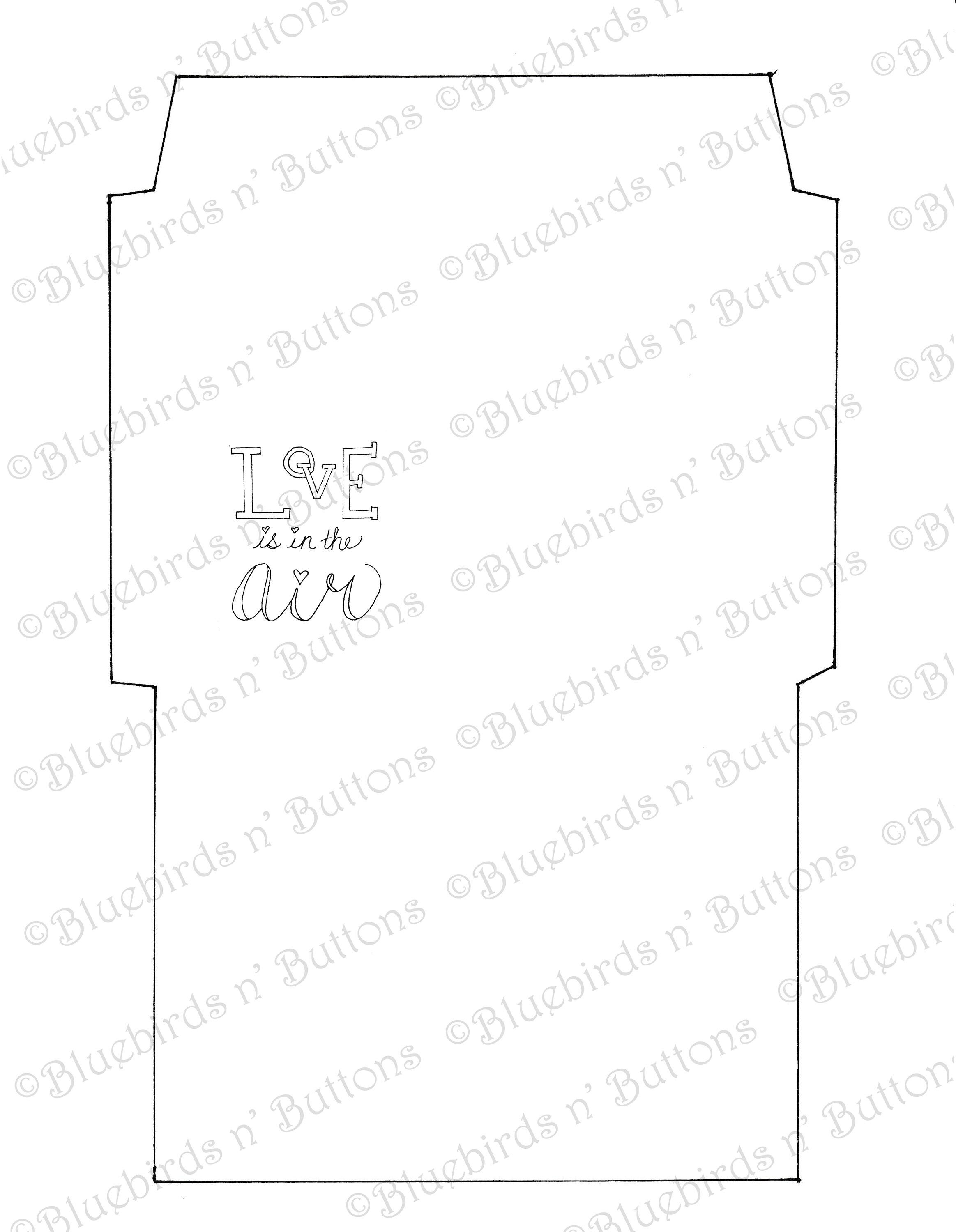 Printable Color Your Own Note Cards With Matching Envelope - Etsy