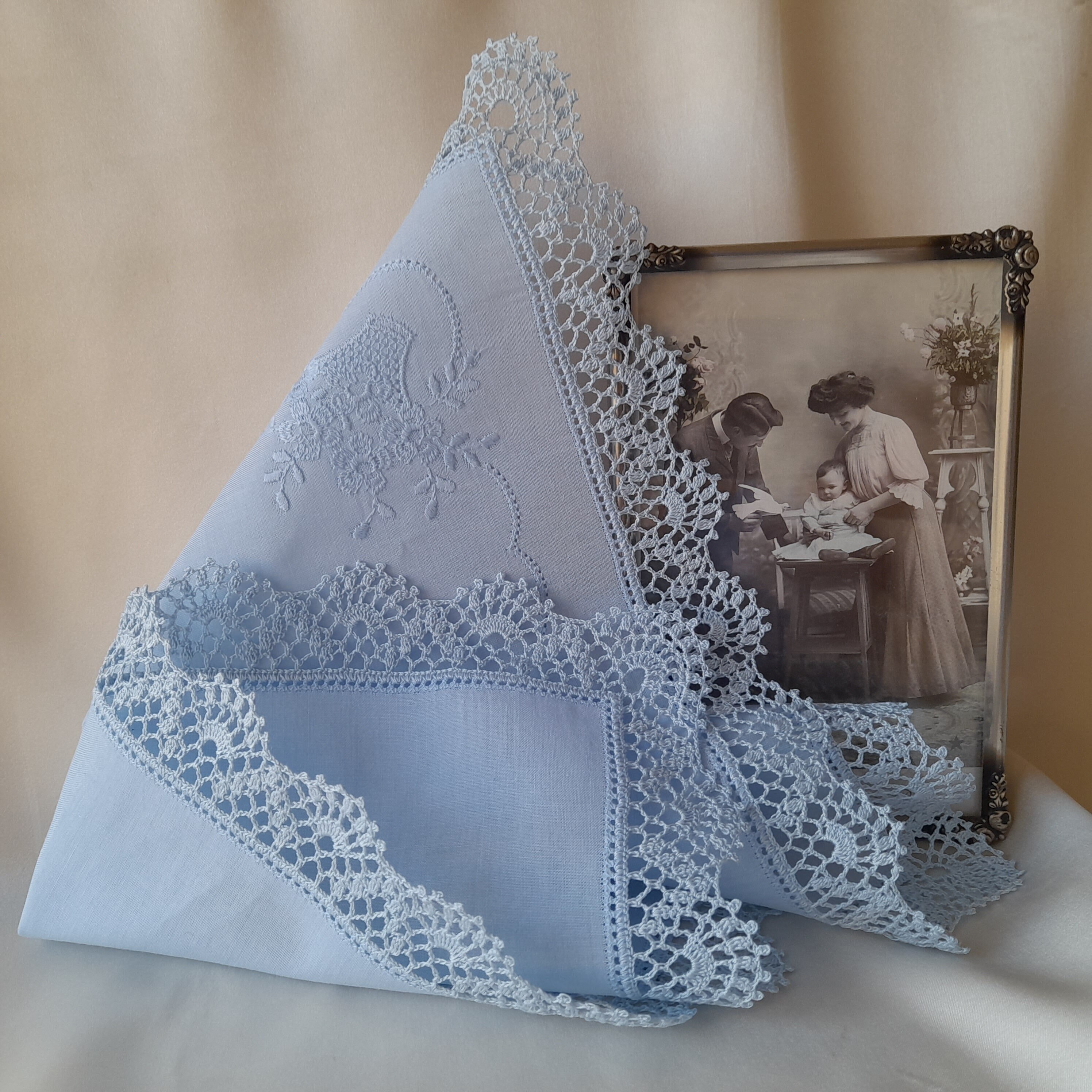 Ladies Pastel Color Lace Handkerchief. - Etsy