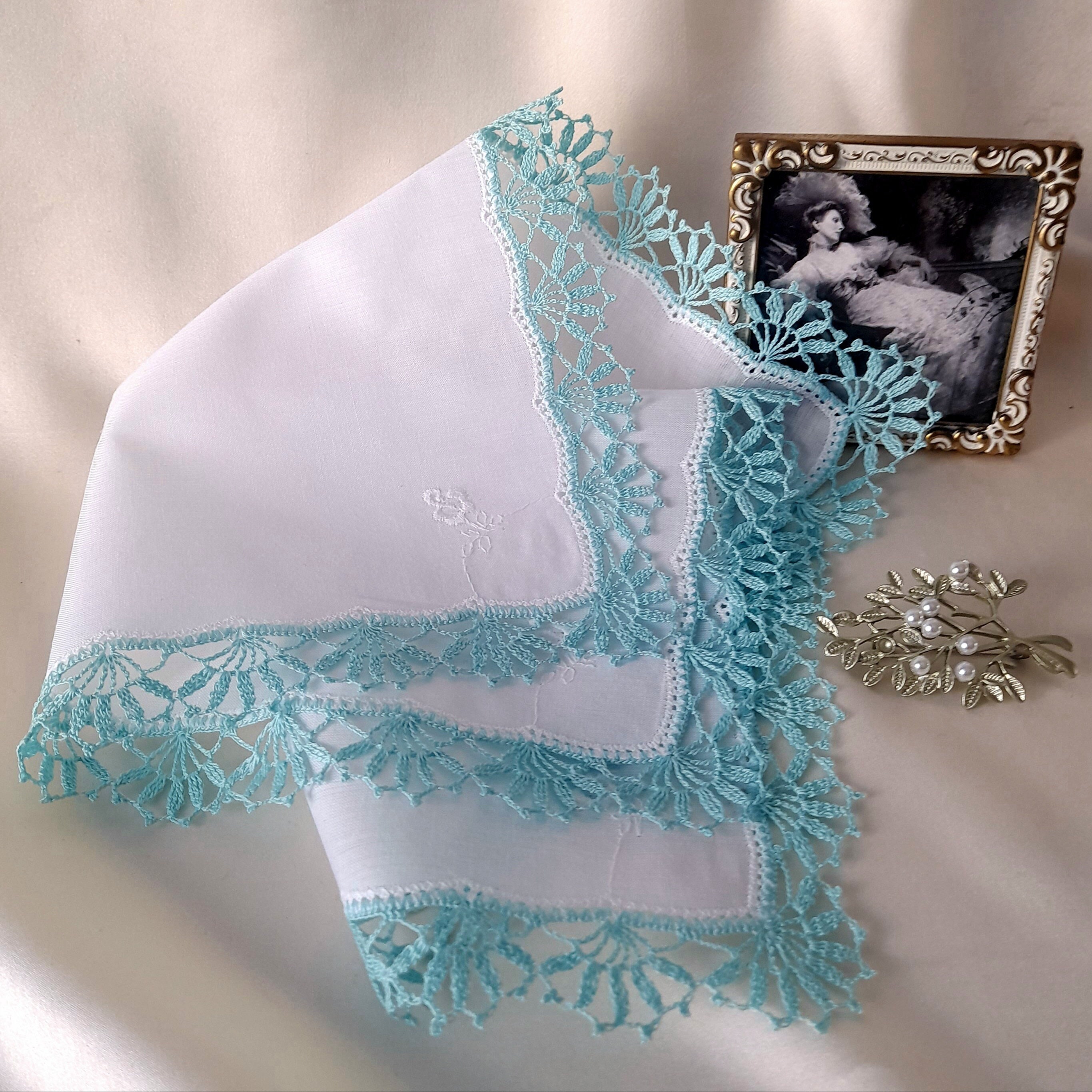 Lotus Flower Crochet Handkerchief. - Etsy