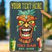 Tiki Bar Sign Beach Sign Custom Name Beach House Décor Backyard Art ...