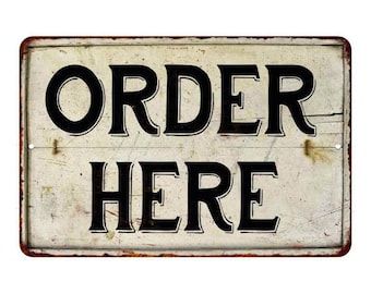 Order here sign | Etsy