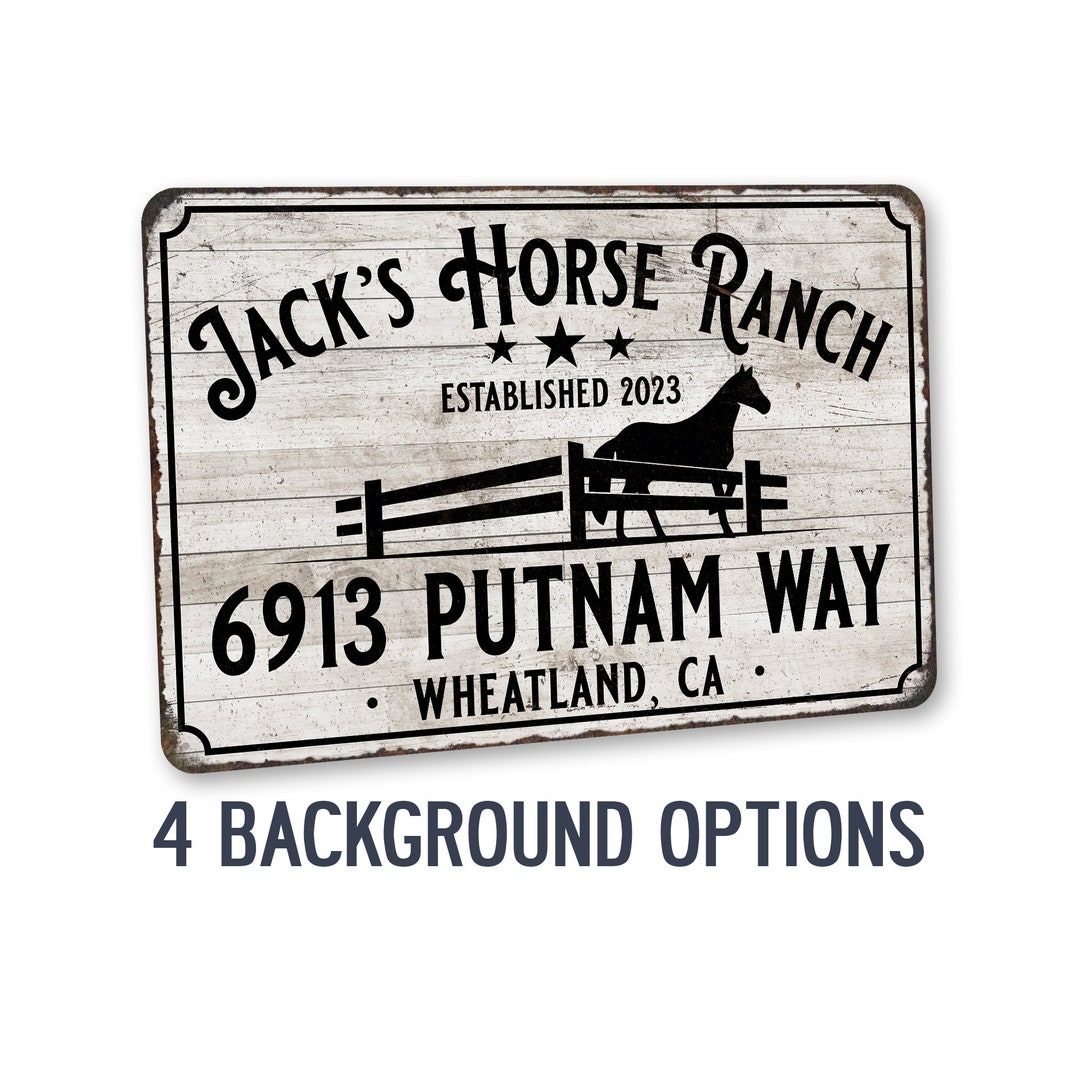 Outdoor Farm Sign, Large Gate Sign, Ranch Sign, Metal Farm Signs ...