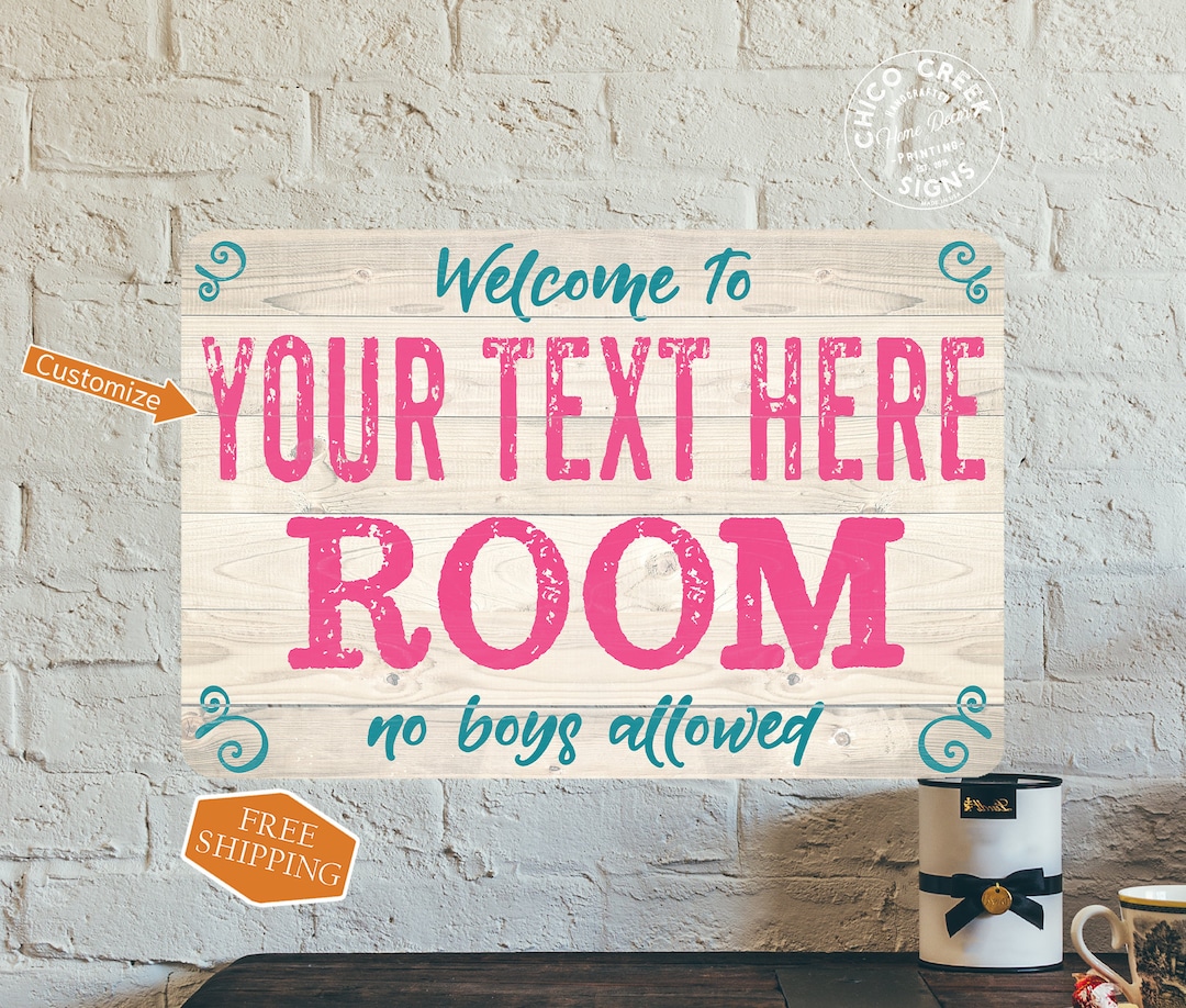 Personalized Girls Room Sign Bedroom Sign Kids Childs Gift - Etsy