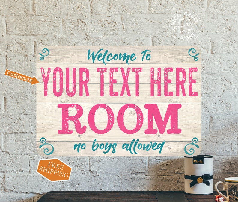 Personalized Girls Room Sign Bedroom Sign Kids Childs Gift - Etsy