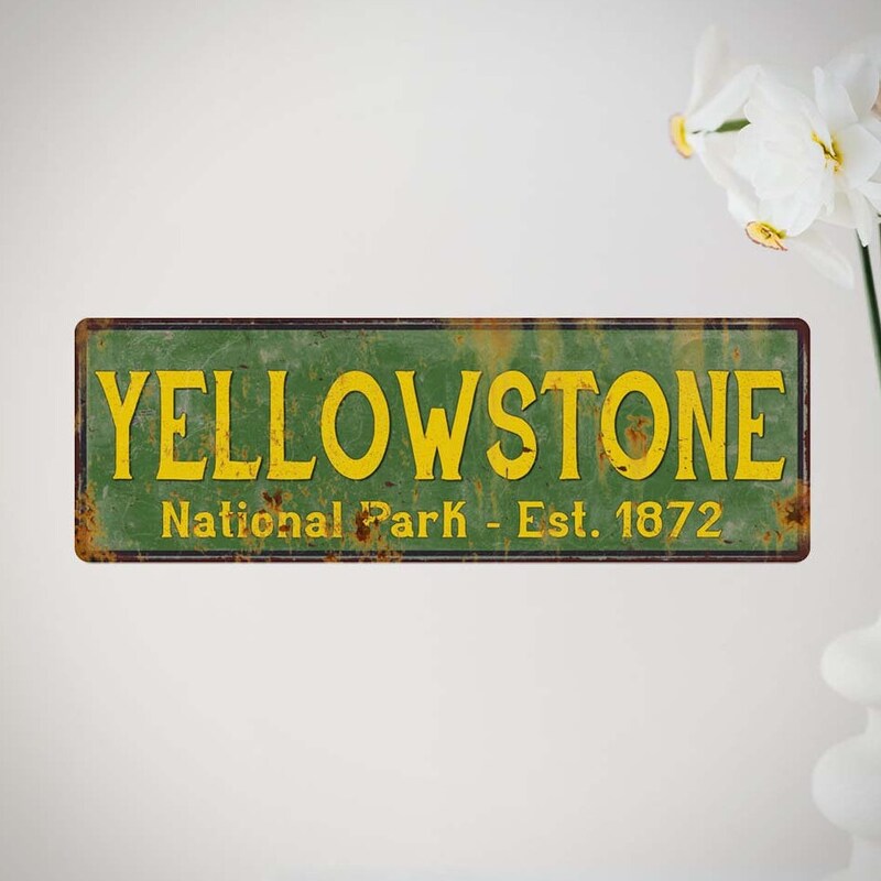 Yellowstone Sign - Etsy