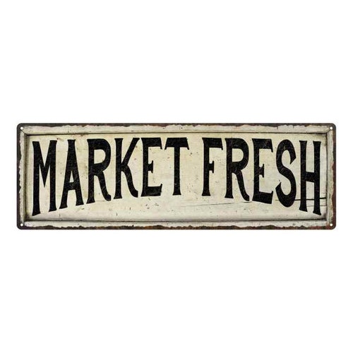 Market Fresh Sign Vintage Lookomng Market Fresh Farmhouse - Etsy