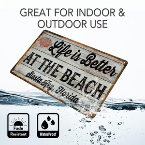Personalized Beach Sign, Custom Beach Sign, Gift for Her, Gift for Him ...