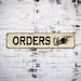 Orders Right Hand Pointer Sign Order Here Vintage Rustic Look Sign ...
