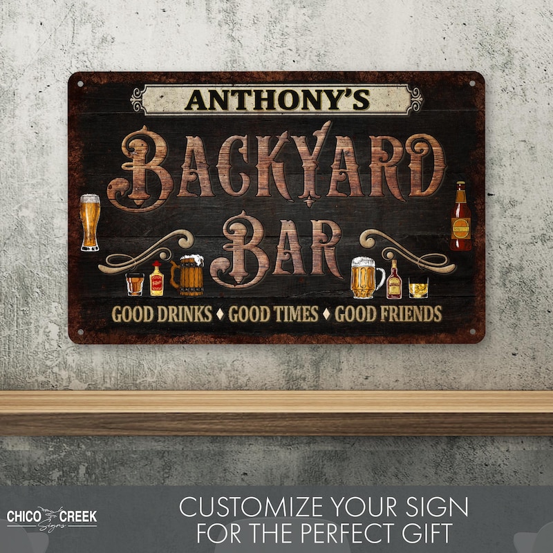 Personalized Bar Signs - Etsy