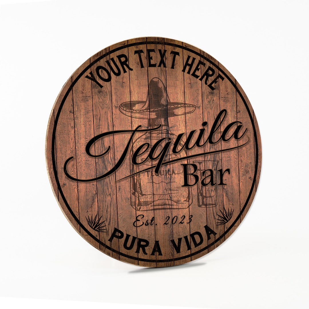 Personalized Tequila Bar Sign, Tequila Gifts, Custom Bar Signs, Home ...