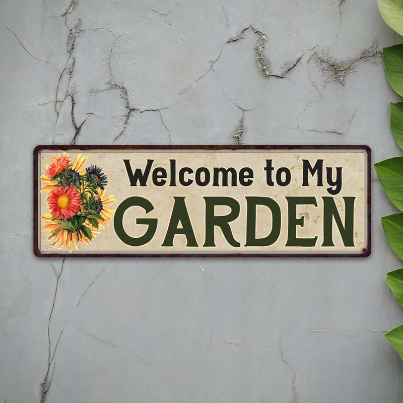 Welcome to My Garden Signs - Etsy