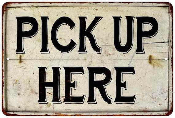 Look Here Sign