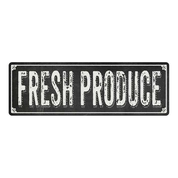 FRESH PRODUCE Sign Chic Black Chalkboard Vegetable Fruit - Etsy