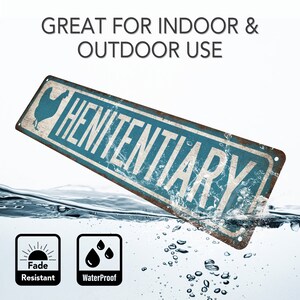 Henitentiary Sign, Chicken Coop Signs, Chicken Coop Decor, Chickens ...