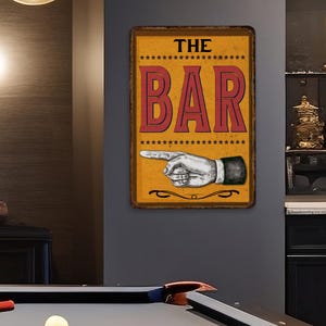 Bar Sign, the Bar Sign, Bar Gift, Gift for Him, Fathers Day Gift, Gift ...