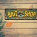 Personalized Bait Shop Sign, Fishing Decor, Vintage Looking Decor, Rod ...