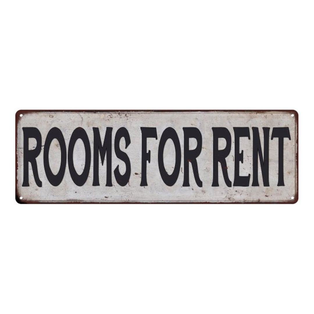 ROOMS FOR RENT Sign, Vintage Looking Rustic Boarding House Sign, Chic ...