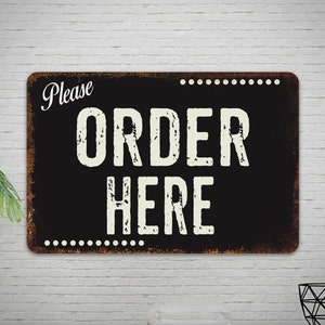 Please Order Here Sign, Restaurant Sign, Food Order Sign, Togo Food ...