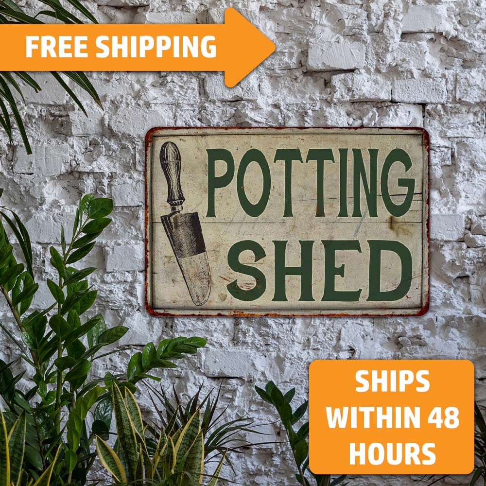 Potting Shed Sign Rustic Garden Decor Greenhouse Farm Sign - Etsy