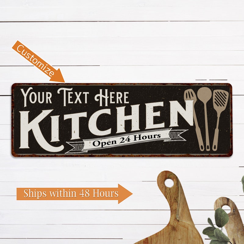 Rustic Kitchen Sign - Etsy