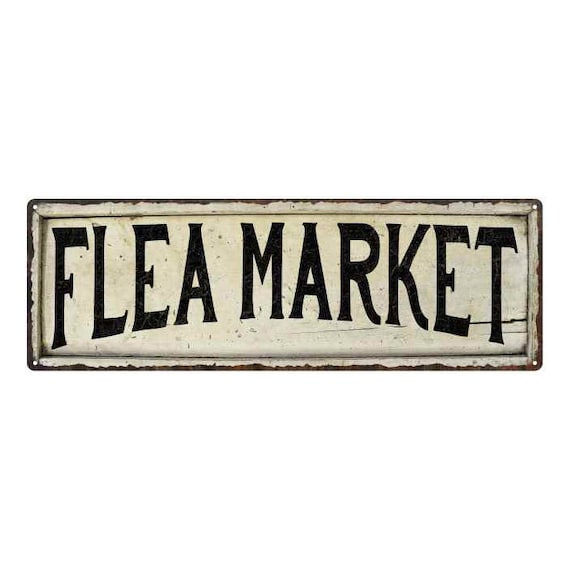 Vintage Flea Market Sign