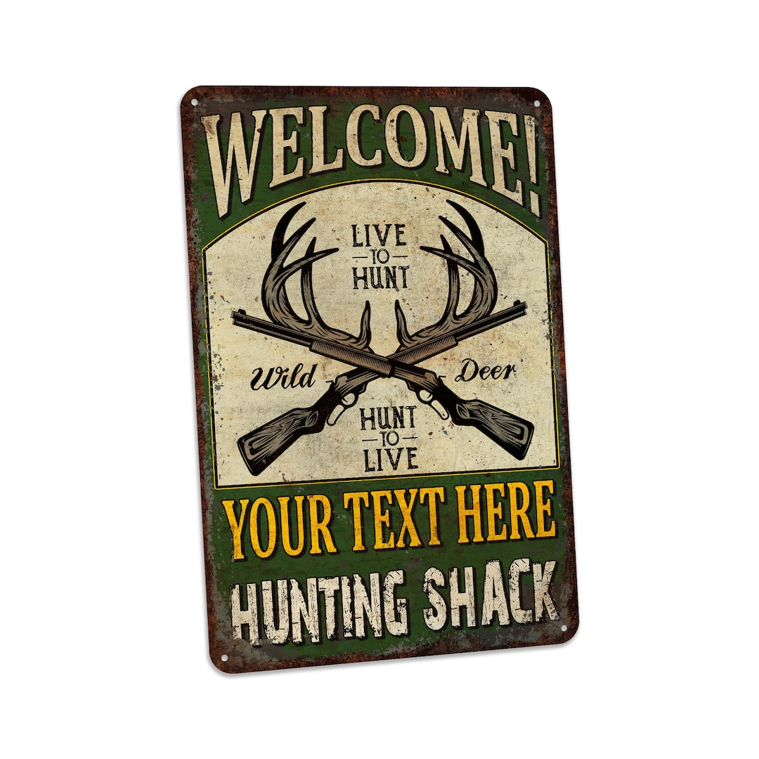 Custom Hunting Sign, Personalized Sign, Hunting Decor, Hunting Gifts ...