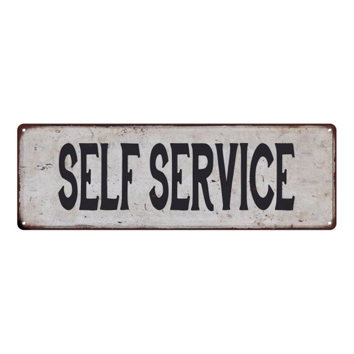 SELF SERVICE Sign, Business Sign, Shop Decor, Vintage Look Rustic Sign ...