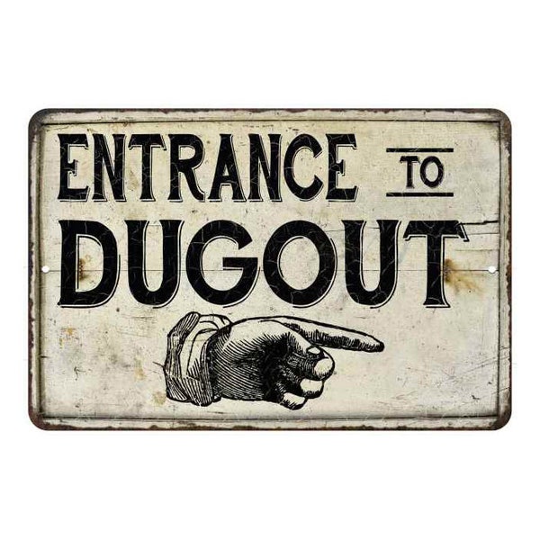 Baseball Dugout Sign - Etsy