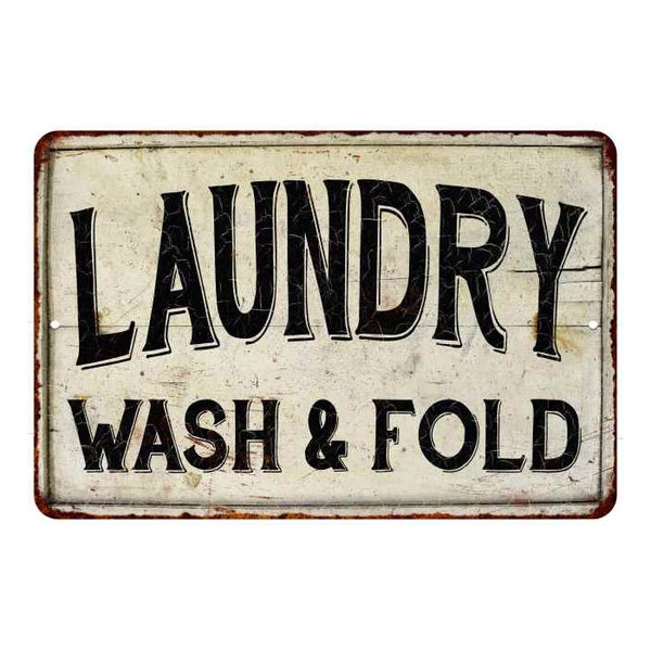Vintage Laundry Sign - Etsy
