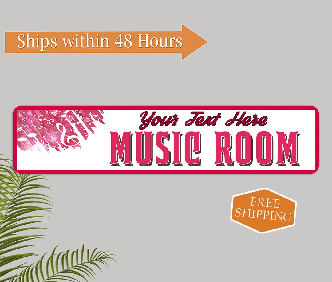 Custom Music Room Decor Sign, Music Studio Decor, Band Sign ...