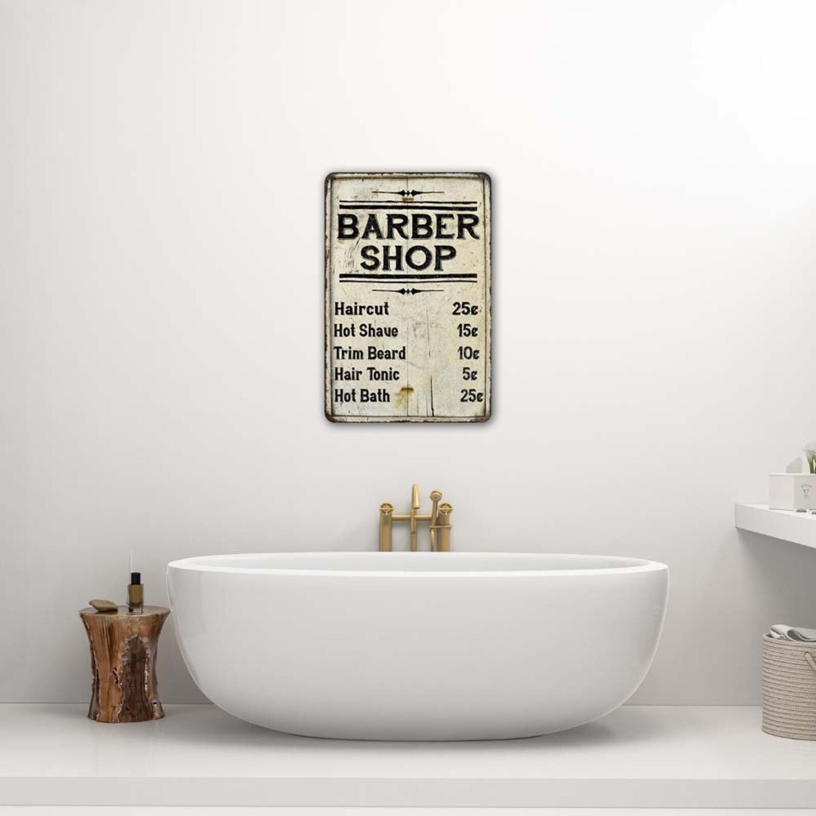 Barber Shop Sign Barber Shop Price List Sign Farmhouse Style - Etsy