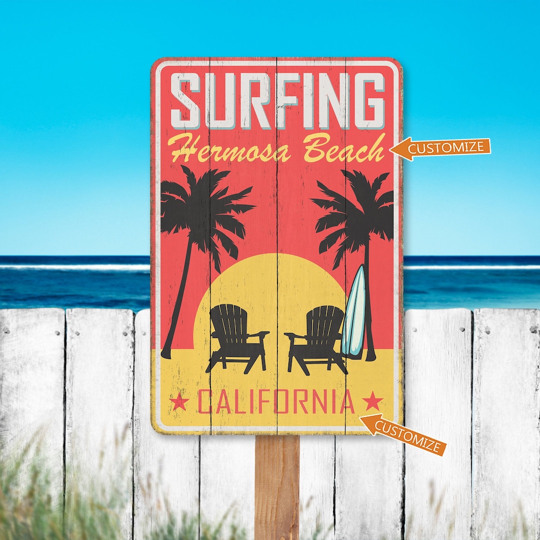 Letrero de playa, letrero de playa personalizado, letrero de casa de ...
