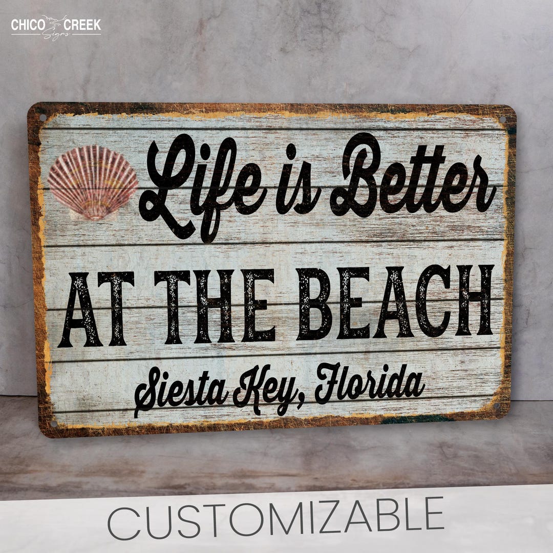 Personalized Beach Sign, Custom Beach Sign, Gift for Her, Gift for Him ...