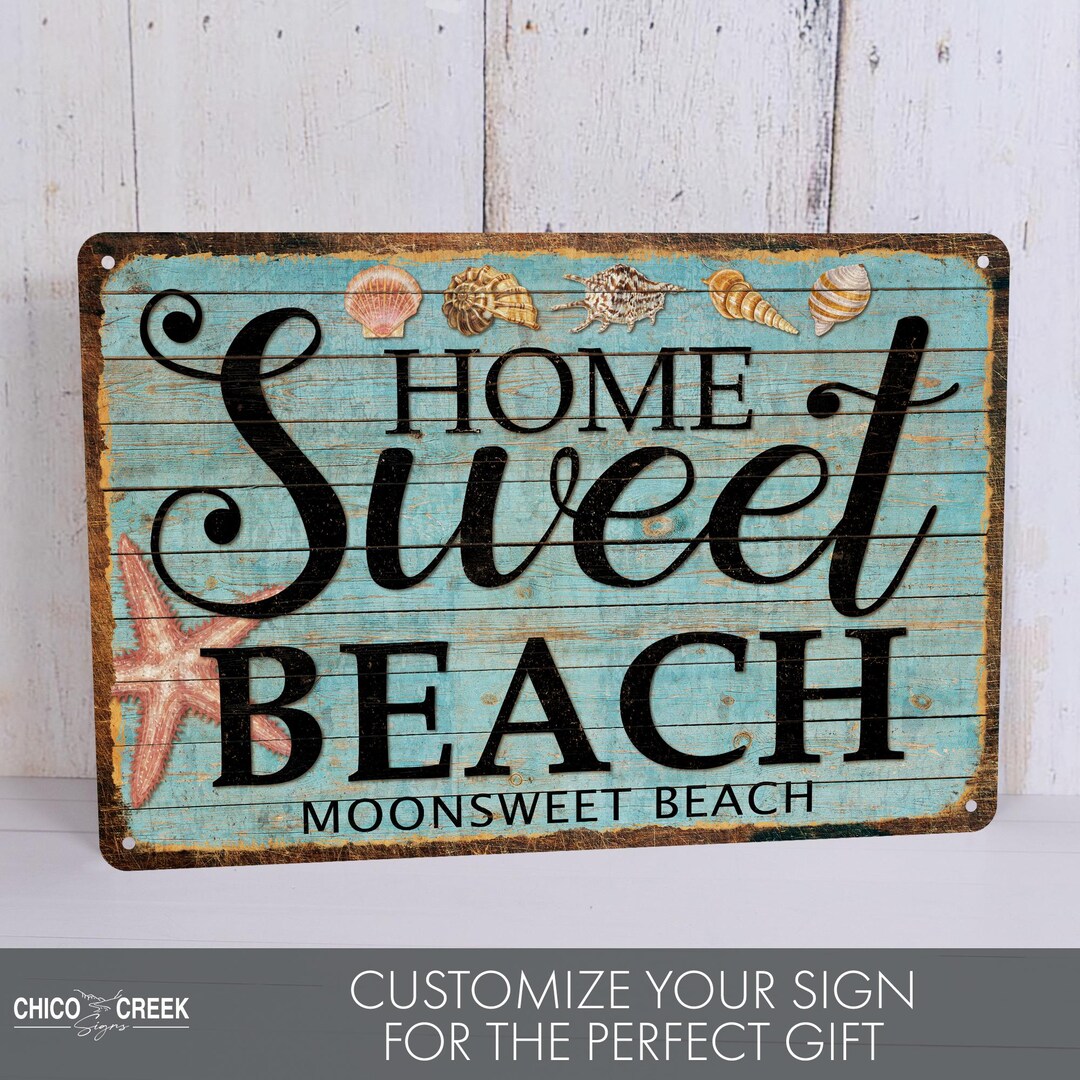 Personalized Sign, Custom Home Sign, Custom Beach Sign, Beach Lover ...