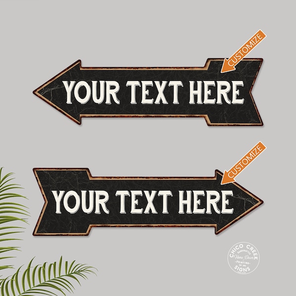 Wooden Arrow Sign - Etsy