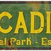 Acadia Sign, Acadia National Park Rustic Sign, Cabin RV Wall Decor ...