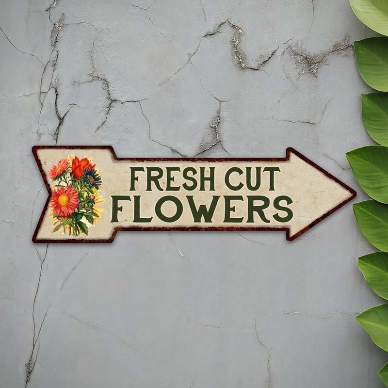 Fresh Cut Flowers Sign - Etsy