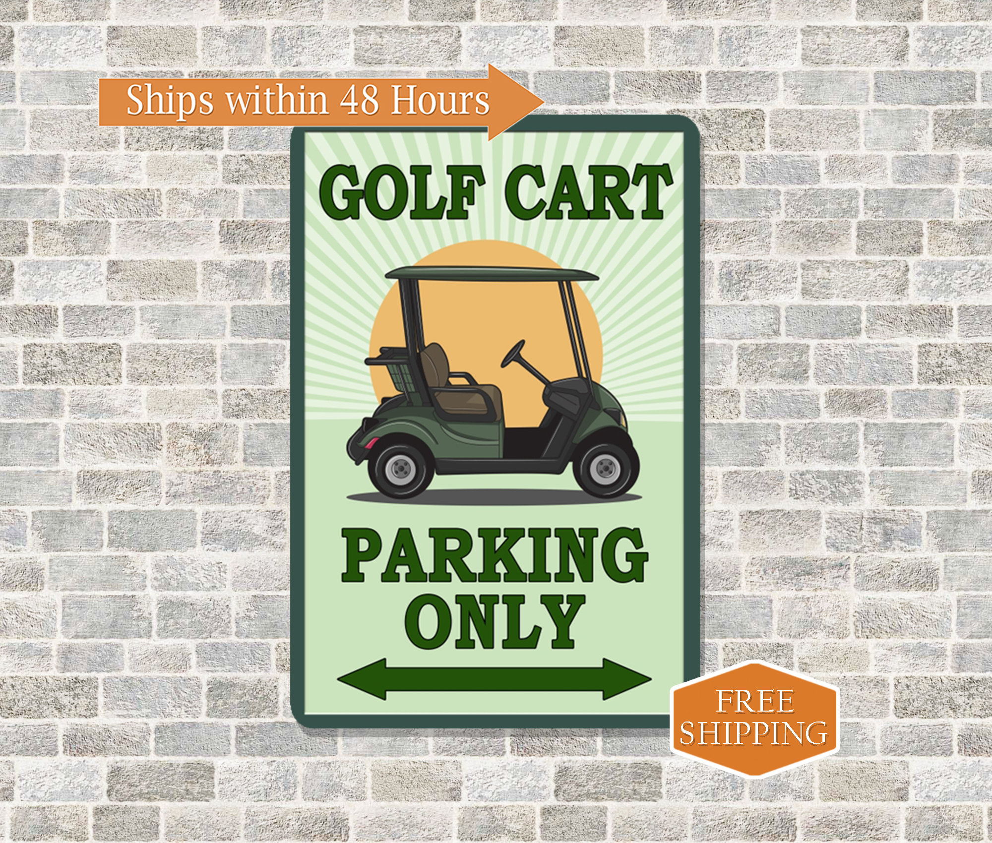 Golf Cart Parking Only Sign, Golf Decor, Golf Course, Golf Lover, Wall ...