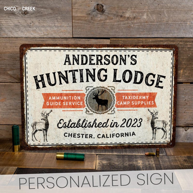 Hunting Lodge Sign - Etsy