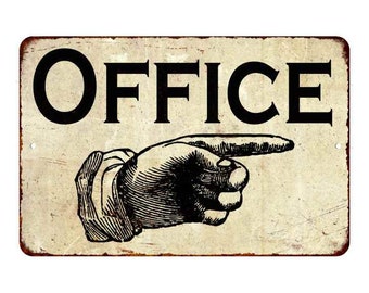 Office Arrow Right Sign Office This Way Vintage Looking - Etsy