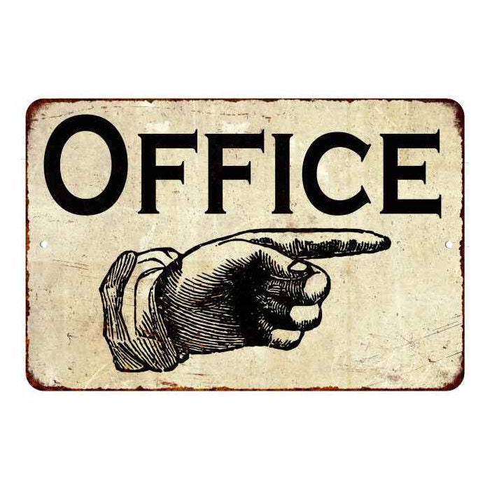 Office Arrow Right Sign Office This Way Vintage Looking - Etsy